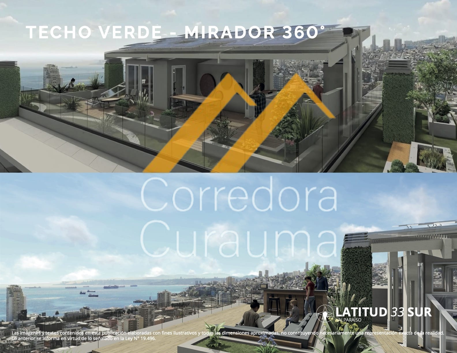 Edificio “Latitud 33° SUR” Valparaíso. - Corredora Curauma