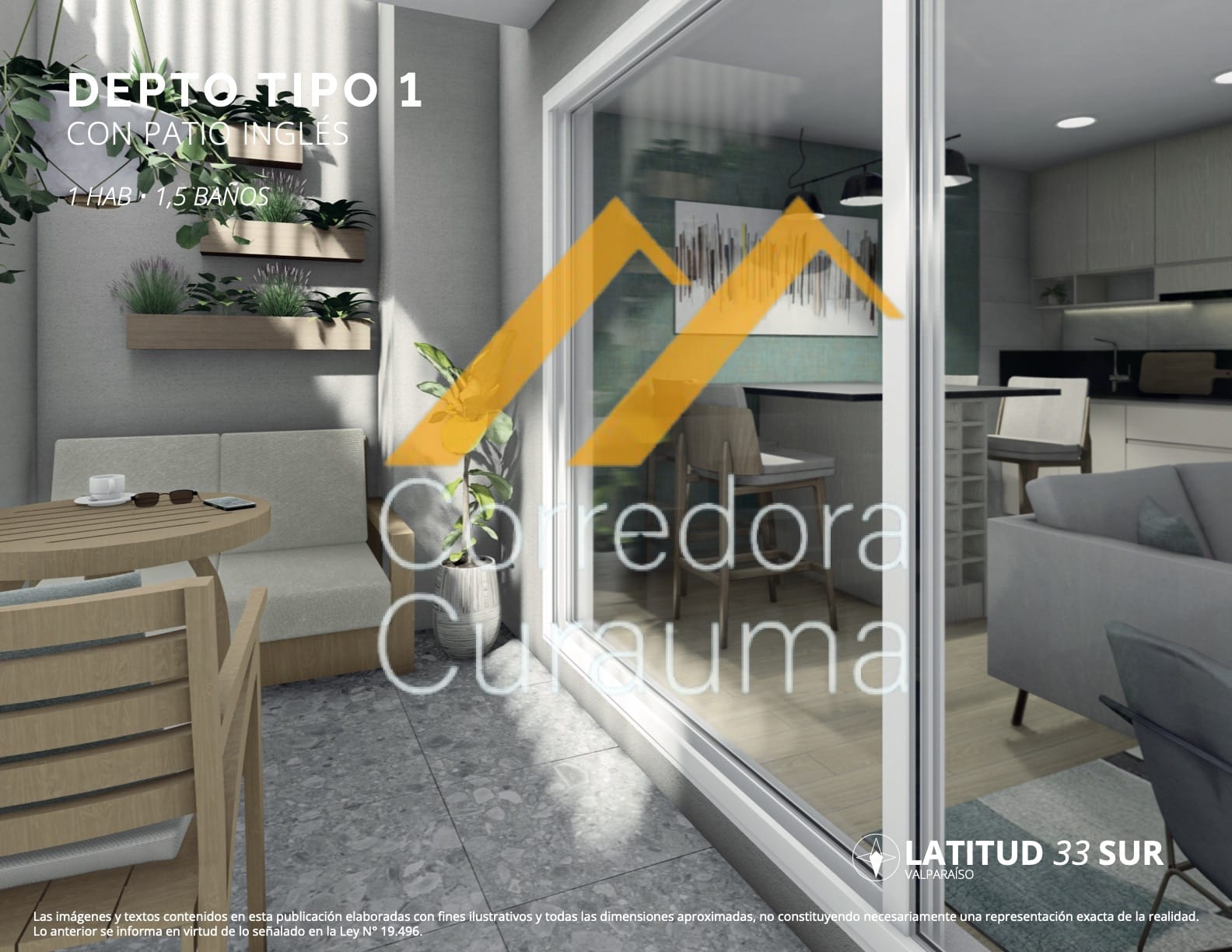 Edificio “Latitud 33° SUR” Valparaíso. - Corredora Curauma